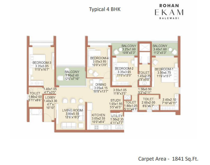 Rohan Ekam Balewadi | Luxurious 2, 3 & 4 BHK Residences